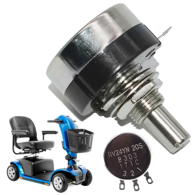 MOBILITY SCOOTER SPEED Potentiometer Control Knob Replacement RV24YN20S ...