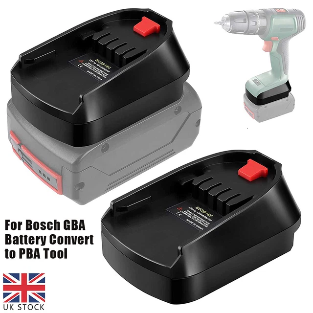 BATTERY ADAPTER COMPATIBLE For Bosch 18V GBA Battery Convert to PBA ...