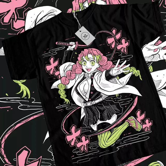 MITSURI DEMON SLAYER Waifu Kawaii Anime Japanese Manga OtakuT-shirt S ...