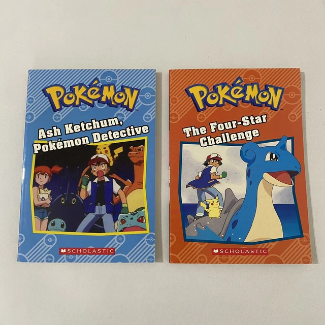 POKEMON BOOK LOT Scholastic Ash Ketchum Pokemon Detective & The 4 Star ...