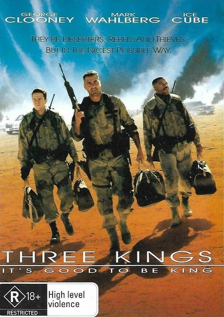 THREE KINGS (DVD, 1999) George Clooney, Mark Wahlberg, Ice Cube £6.79 ...