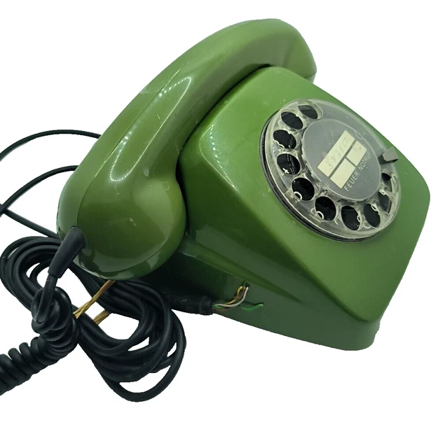 TELEFON POST GRÜN mit Wählscheibe Retro FeTAp 611-2 BP 9.77 Vintage ...