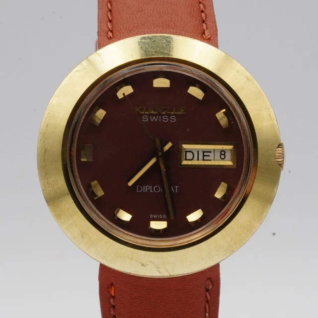 KIENZLE DIPLOMAT AUTOMATIC Men's Watch 35MM Steel Vintage Wrist Watch ...