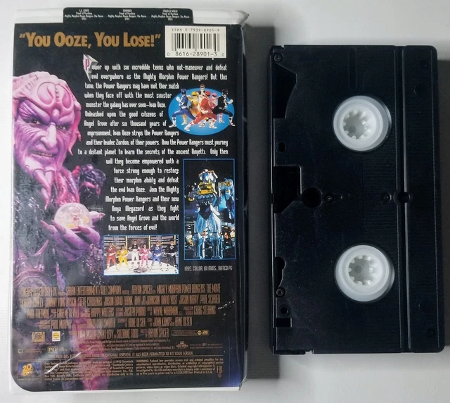 MIGHTY MORPHIN POWER RANGERS THE MOVIE Vhs Video Tape 1995 Saban Toei ...
