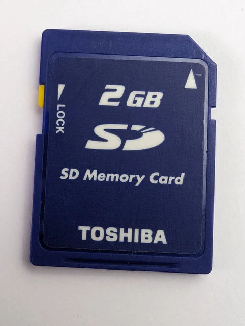 VINTAGE GENUINE TOSHIBA 2GB SD Card Memory Card for Old Cameras ...