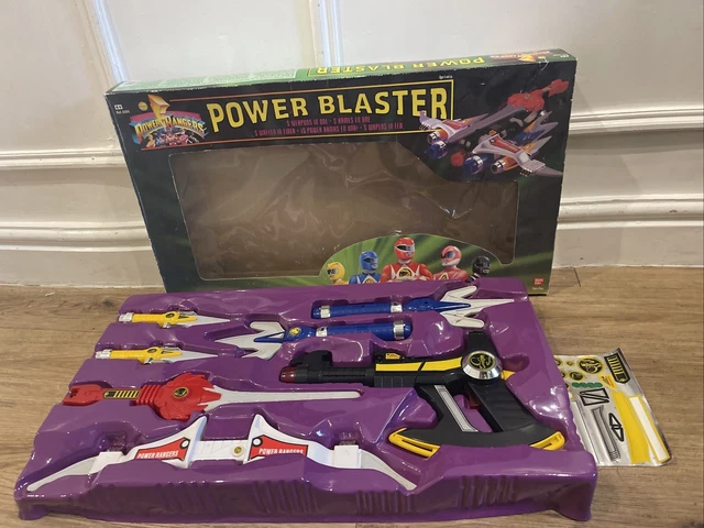 BANDAI 1995 MIGHTY Morphin Power Rangers Power Blaster 5 weapons in one ...