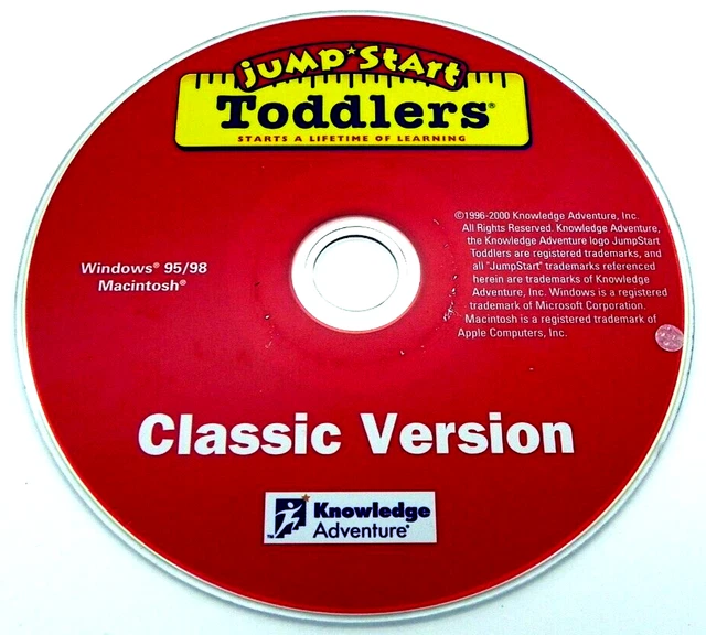 JUMP START TODDLERS Classic PC Learning Game (Windows 95/98, Macintosh ...