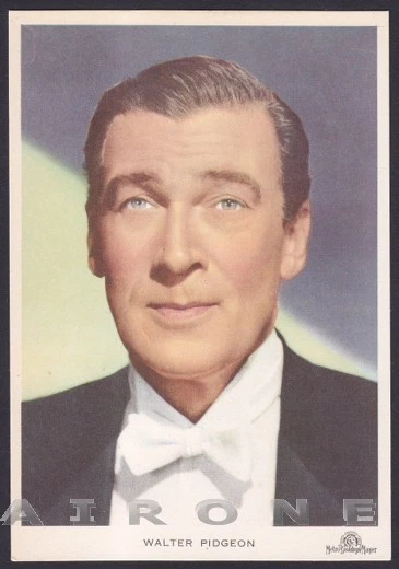 WALTER PIDGEON 04 ATTORE ACTOR CINEMA MOVIE STAR PEOPLE Cartolina EUR 5 ...