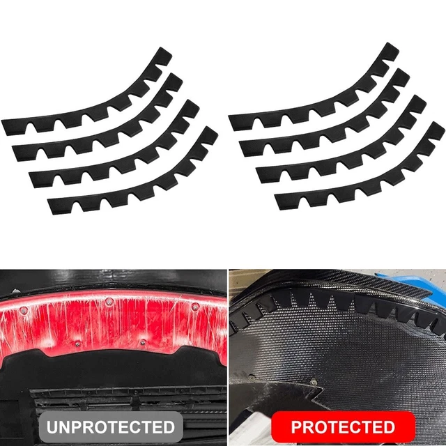 KIT UNIVERSEL DE protection pare-chocs avant 8 pièces plaque anti ...