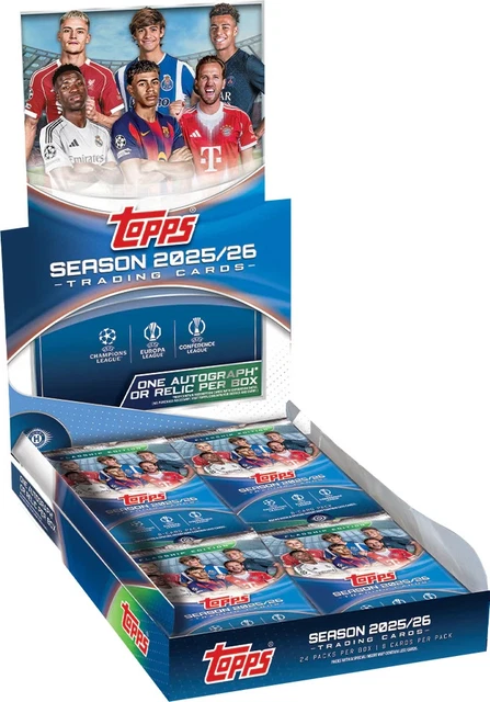 TOPPS UCC 25/26 Hobby Box Flagship Edition UEFA Club Competitions 2025/ ...