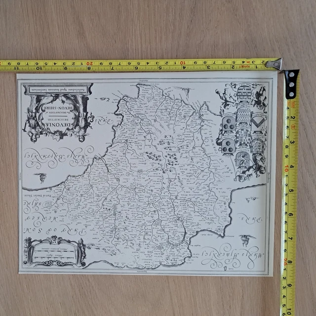 HISTORIC COUNTY MAP of Devon by S.P.B. Mais £5.99 - PicClick UK