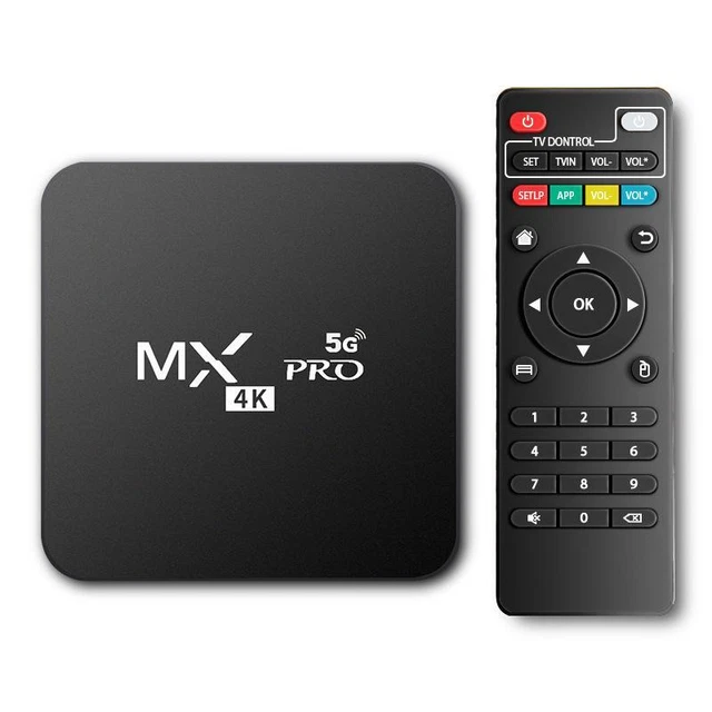 SMART TV BOX Android 13.0 WIFI 6 Quad Core 4K UHD Media Stream Player MX PRO EUR 43,52 - PicClick DE