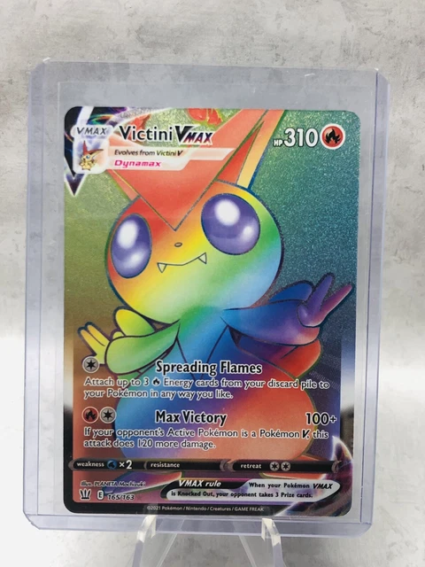 VICTINI VMAX 165/163 Pokemon TCG Battle Styles Rainbow Rare Near Mint £ ...