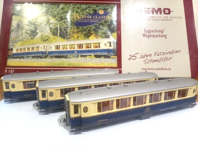 BEMO HOE/HOM 7272 120 RhB 25th Anniversary Alpine Classic 3 Pullman ...