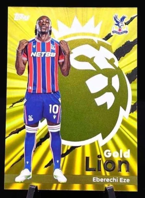 2025-26 TOPPS CHROME Premier League Eberechi Eze Gold Lion Case Hit SSP #A3 $5.60 - PicClick CA