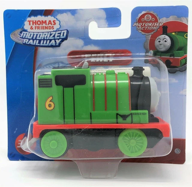 THOMAS AND FRIENDS Motorised Trackmaster Railway Percy Green Engine ...