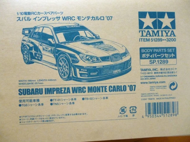 UNASSEMBLED / TAMIYA 1/10 RC Subaru Impreza WRC Monte Carlo '07 1 box ...