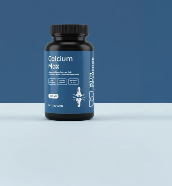 CALCIUM MAX STRONG Bones And Teeth Mineral Support 1000mg 60 Capsules £ ...