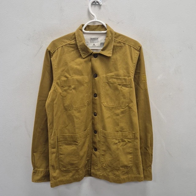 BARBOUR STEVE MCQUEEN Cargo Chore Mustard Biker Casual Overshirt Shirt ...