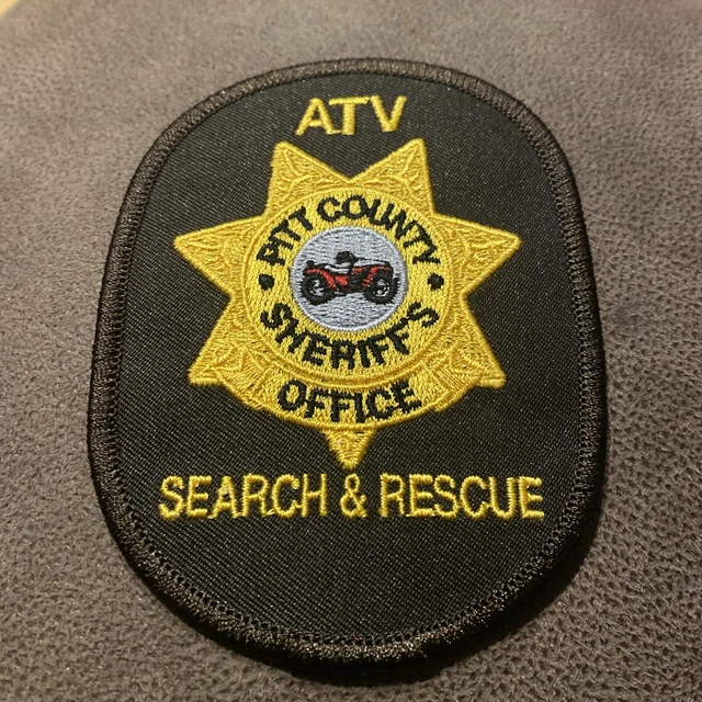 PITT COUNTY SHERIFF’S Office ATV Search & Rescue North Carolina Patch ...
