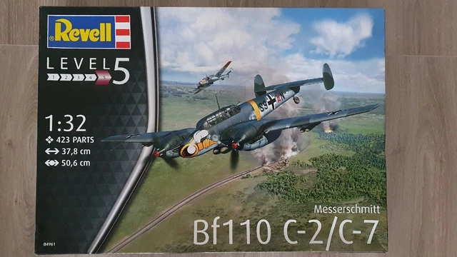REVELL 1/32 Messerschmitt Me Bf 110. Battle of Britain, Scale Model kit ...