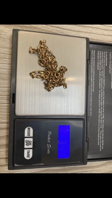 SCRAP / REPAIR 9ct Gold Belcher Chain Necklace 3.45 grams £82.09 ...