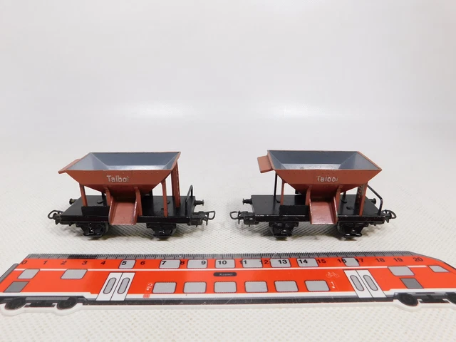 DS823-0,5 #2X MÄRKLIN H0 00 AC 367.7 Ballastière Wagon de Marchandises ...