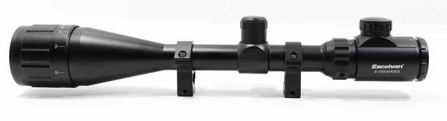 EXCELVAN 6-24X50AOEG ILLUMINATED Reticle Scope With 9-11mm Dovetails £ ...