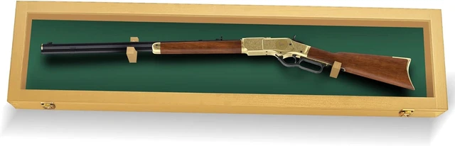 RIFLE SHOTGUN GUN Display Case Lockable Cabinet Premium Wall Mount ...