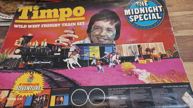 RARE VINTAGE 1970S Timpo The Midnight Special Wild West Freight Train ...
