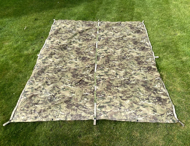 BRITISH ARMY ISSUE MTP Basha Ground Sheet GS Waterproof Shelter Cover £ ...