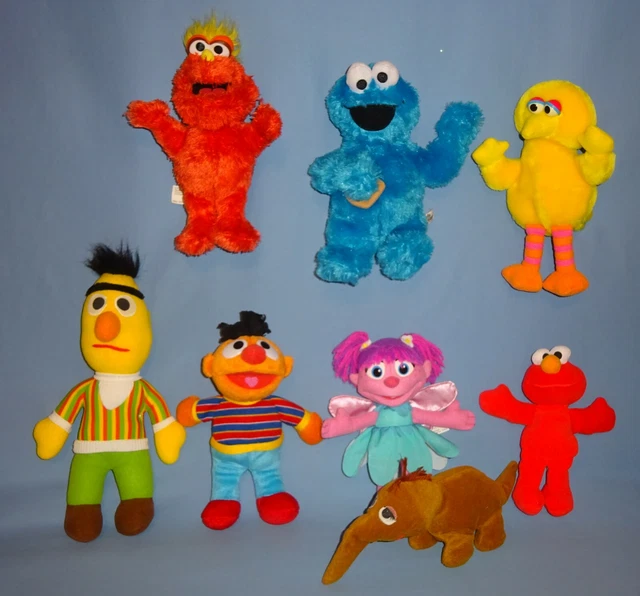 SESAME STREET PLUSH Murray-Abby-Big Bird-Cookie Monster-Bert-Ernie ...