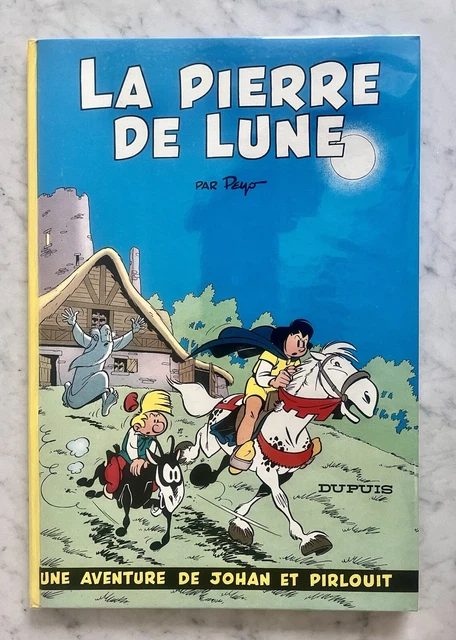 JOHAN ET PIRLOUIT: Ultra Rare Rééd 1964 La Pierre De Lune Craquante ...