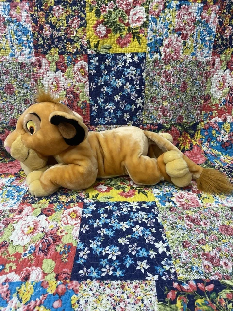 VINTAGE DISNEY STORE Simba Lion Cub Soft Toy 21” Plush The Lion King ...