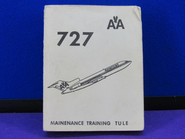 VINTAGE BOEING 727 Aviation Aircraft Airplane Maintenance Training Tool Manual £962.95 - PicClick UK