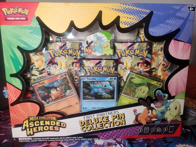 POKÉMON TCG MEGA Evolution: Ascended Heroes First Partners Deluxe Pin ...
