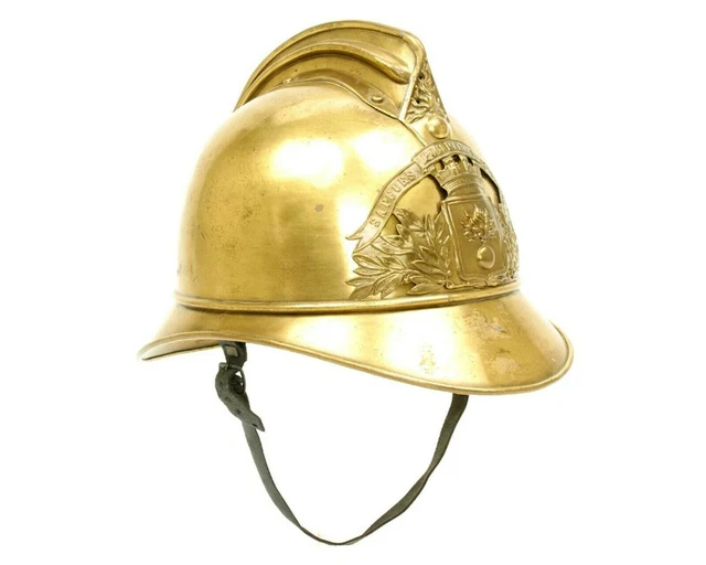 FRENCH WW1 ADRIAN Pattern Brass Fire Helmet Reproduction £596.64 ...