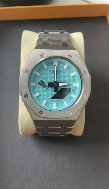 AUTHENTIQUE ROYAL CASIOAK Tiffany blue silverlimited edition G-shock ...