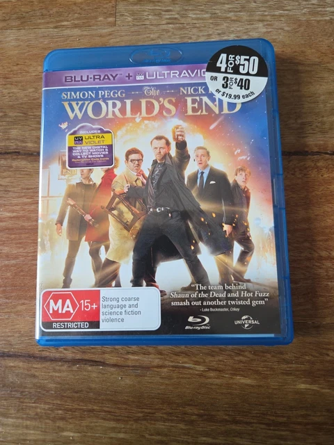 THE WORLD’S END Blu-ray Simon Pegg Nick Frost 2013 MA15+ $10.00 ...