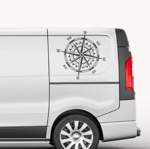 SPRINTER CAMPERVAN GRAPHICS Camper Decals 2x Compass Motorhome Stickers ...