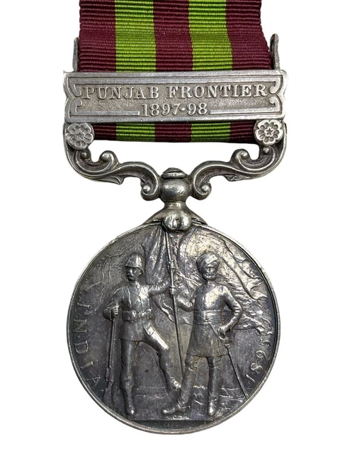 BRITISH ARMY INDIA General Service Campaign Medal Punjab Frontier 1897 ...