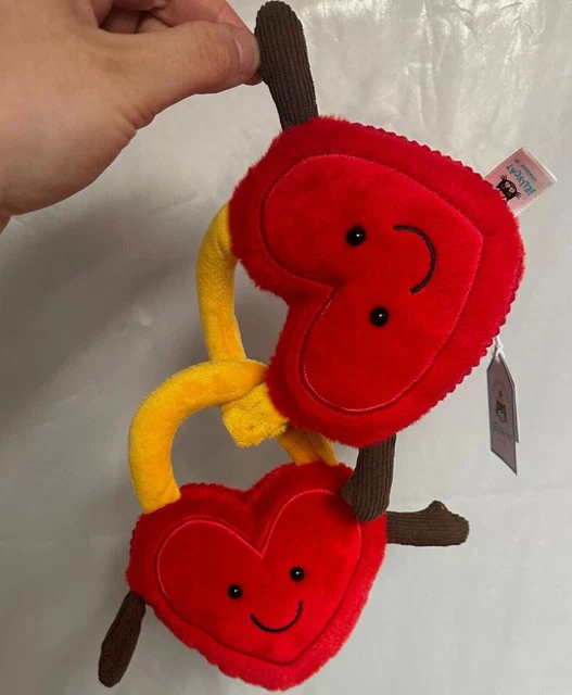 VALENTINE'S GIFT! JELLYCAT Amuseables Val & Tina Love Locks Plush with ...