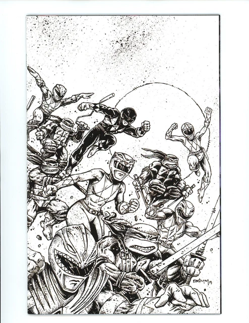 MIGHTY MORPHIN POWER Rangers/Teenage Mutant Ninja Turtles #1 Kevin ...