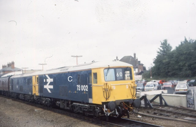 35MM SLIDE BRITISH Railway Br Diesel Class 73 - 73002 At Andover 1989 £ ...