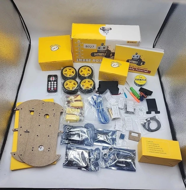 SMART ROBOT CAR Kit V4.0 WITH CAMERA DIY Build Toy Car Robotic Kit $34. ...