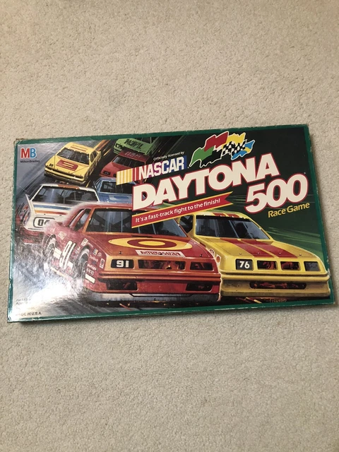 1990 MILTON BRADLEY NASCAR DAYTONA 500 Race Board Game Complete GREAT ...