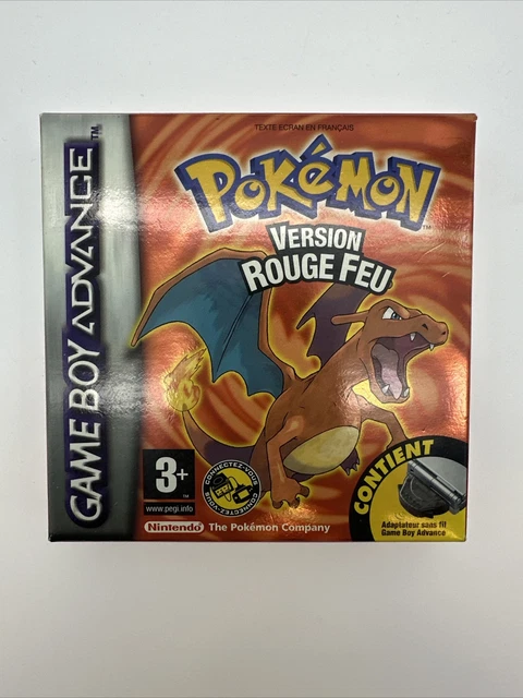 JEU POKEMON VERSION Rouge Feu FR Console Game Boy Advance Nintendo En ...