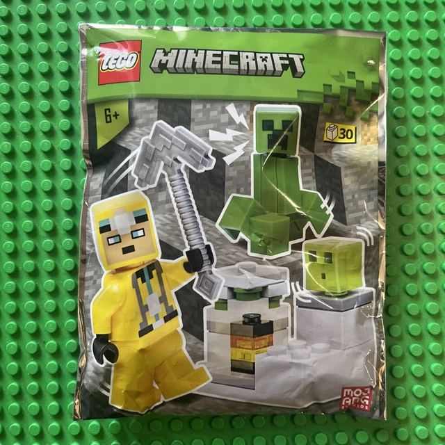 Lego Minecraft Cave Explorer And Creeper Minifigure Polybag £4 49