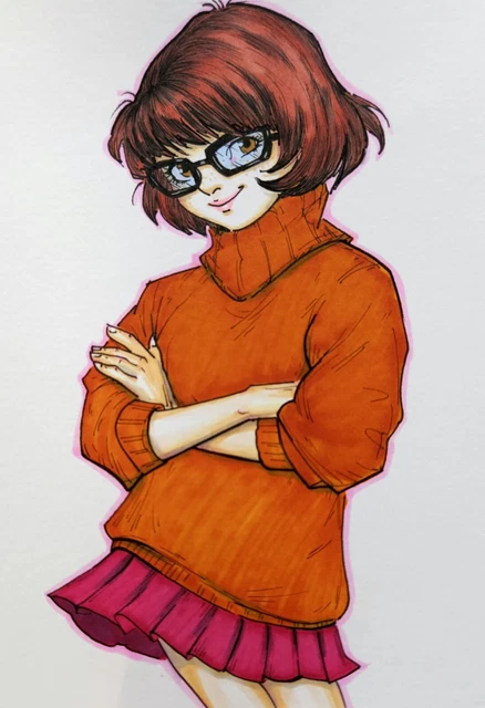 Velma Scooby Doo Fan Art Velma Cosplay Printable Gift Custom