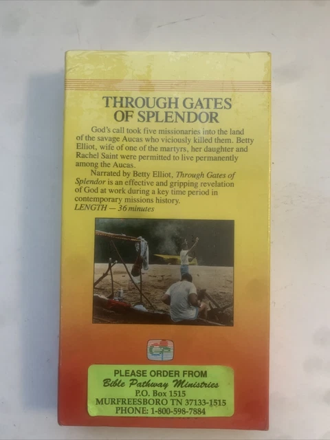 RARE - THROUGH Gates of Splendor VHS Gospel Films - NEW SEALED £7.84 ...